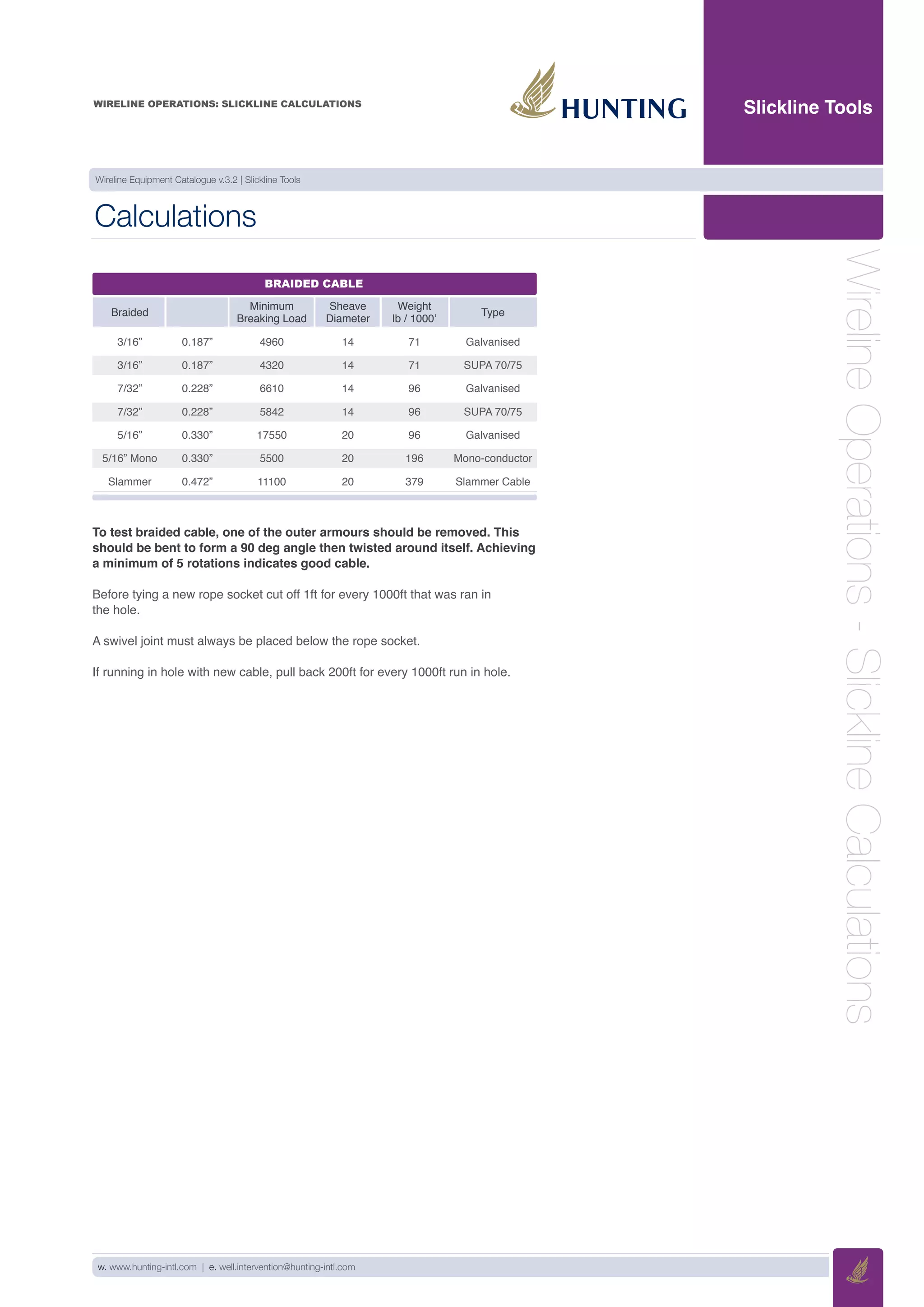 171894616 slickline-calculations | PDF