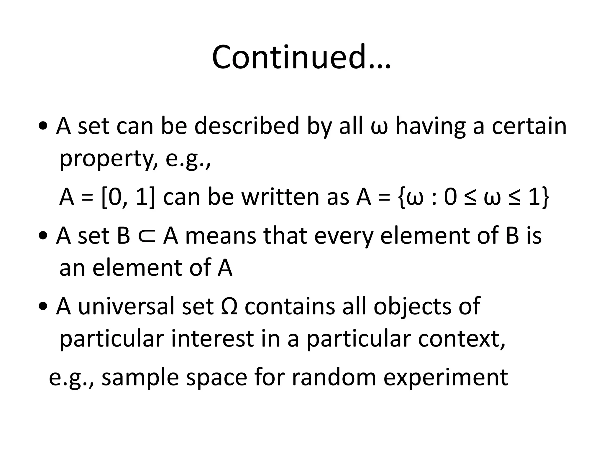 Set theory and probability presentation complete | PPTX