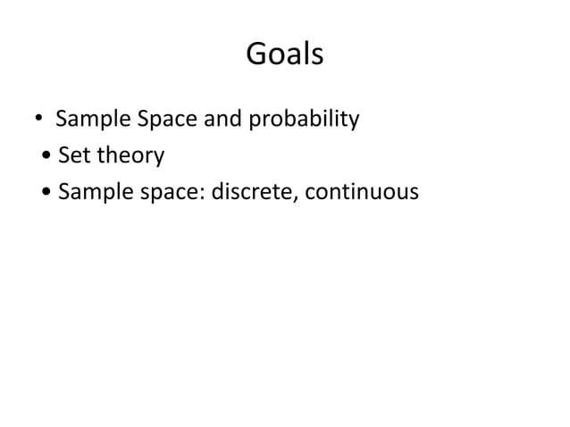 Set theory and probability presentation complete | PPTX | Physics | Science