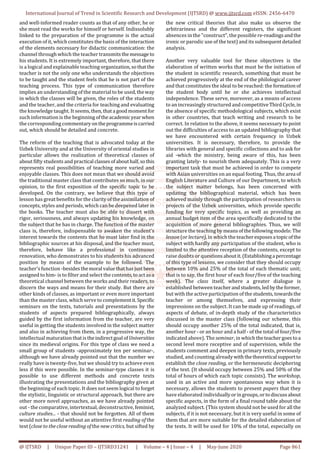 A Methodology for Teaching English Literature at University Level | PDF