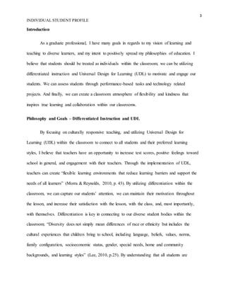 Individual Student Profile | DOCX