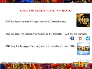 ТНТ presentation 2016 | PPTX