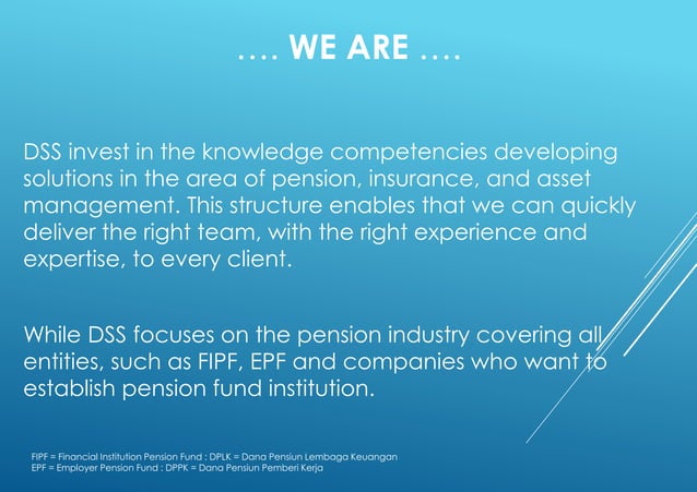 DSS Company Profile | PPT