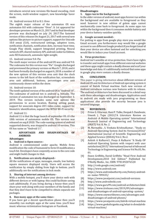 Evolution of Android Operating System and it’s Versions | PDF