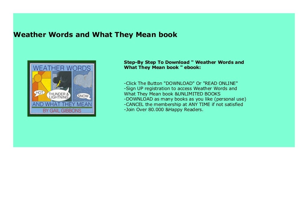 Weather Words And What They Mean Book 416 weather-words-and-what-they-mean-book-416