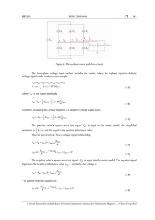 A Novel Sensorless Initial Rotor Position Estimation Method for Permanent Magnet Synchronous ...