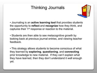 Metacognition and Learning | PPTX
