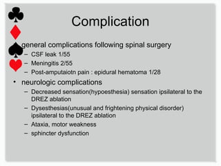 171&Sch ch130 Dorsal root entry zone lesion (DREZ) | PPT