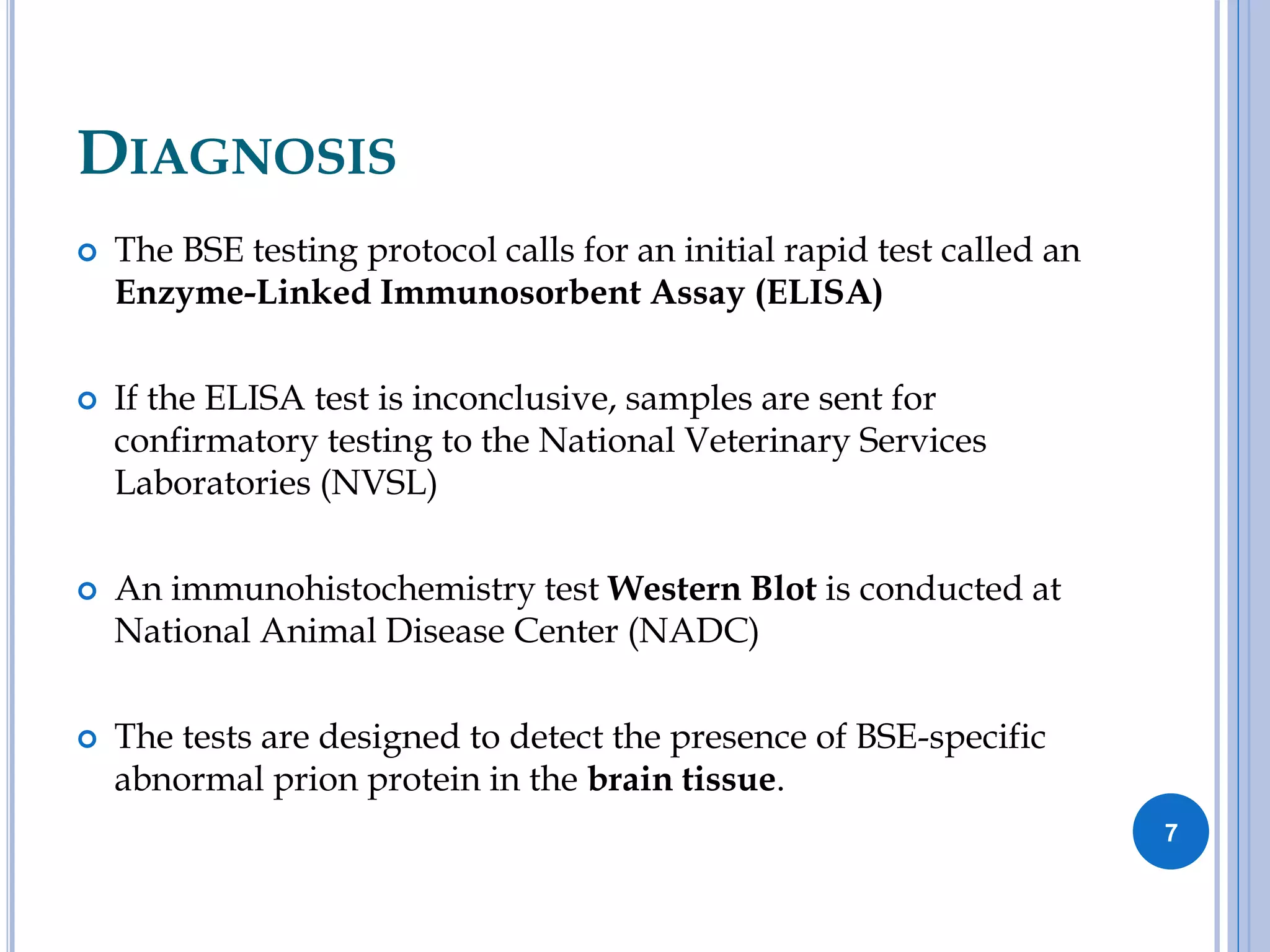 Bovine spongiform encephalopathy | PPTX