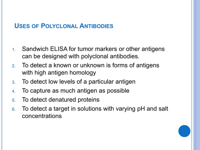 Monoclonal and Polyclonal Antibodies | PPTX | Blood Disorders ...