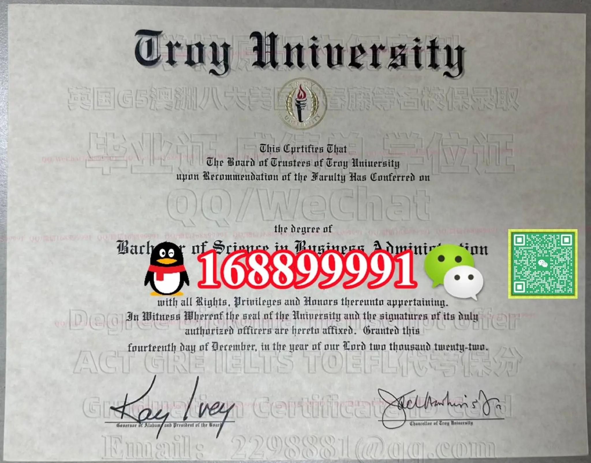 Troy University degree offer diploma Transcript | PPT