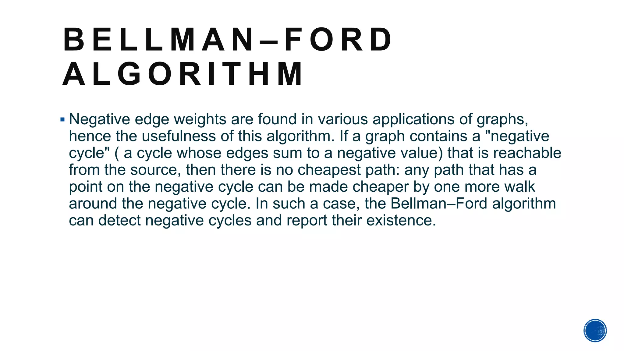 Bellman ford algorithm | PPTX