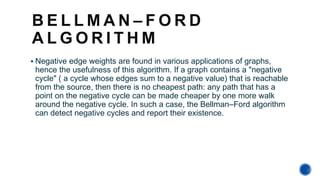 Bellman ford algorithm | PPTX