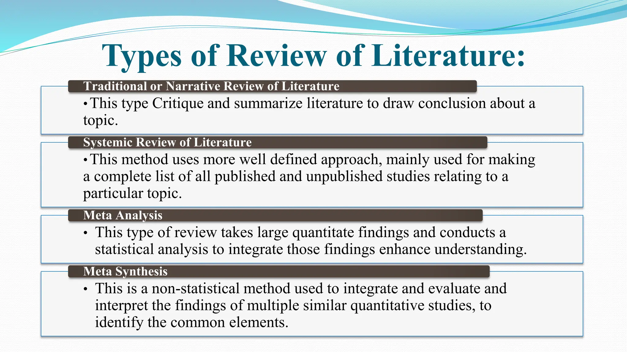 ppt on Review of literature 1720335948098.pptx | Search | Internet