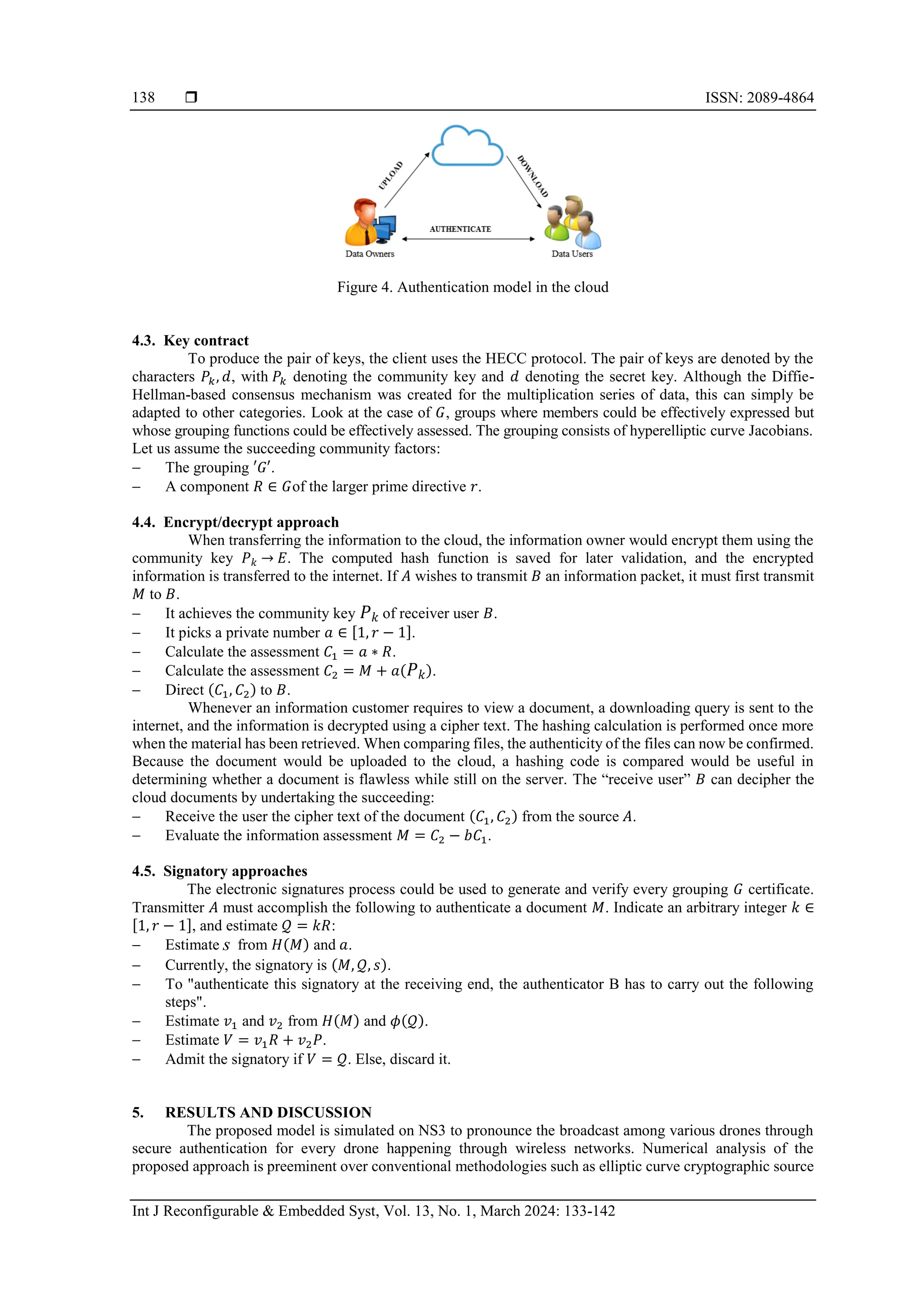 Hyperelliptic curve based authentication for the internet of drones | PDF