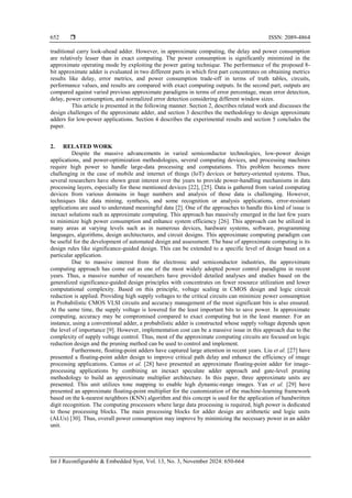 Approximate single precision floating point adder for low power ...