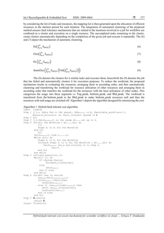 Hybrid fault tolerant cost aware mechanism for scientific workflow in cloud computing | PDF