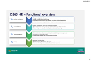 Dynamics 365 human resources and business continuity pdf | PDF