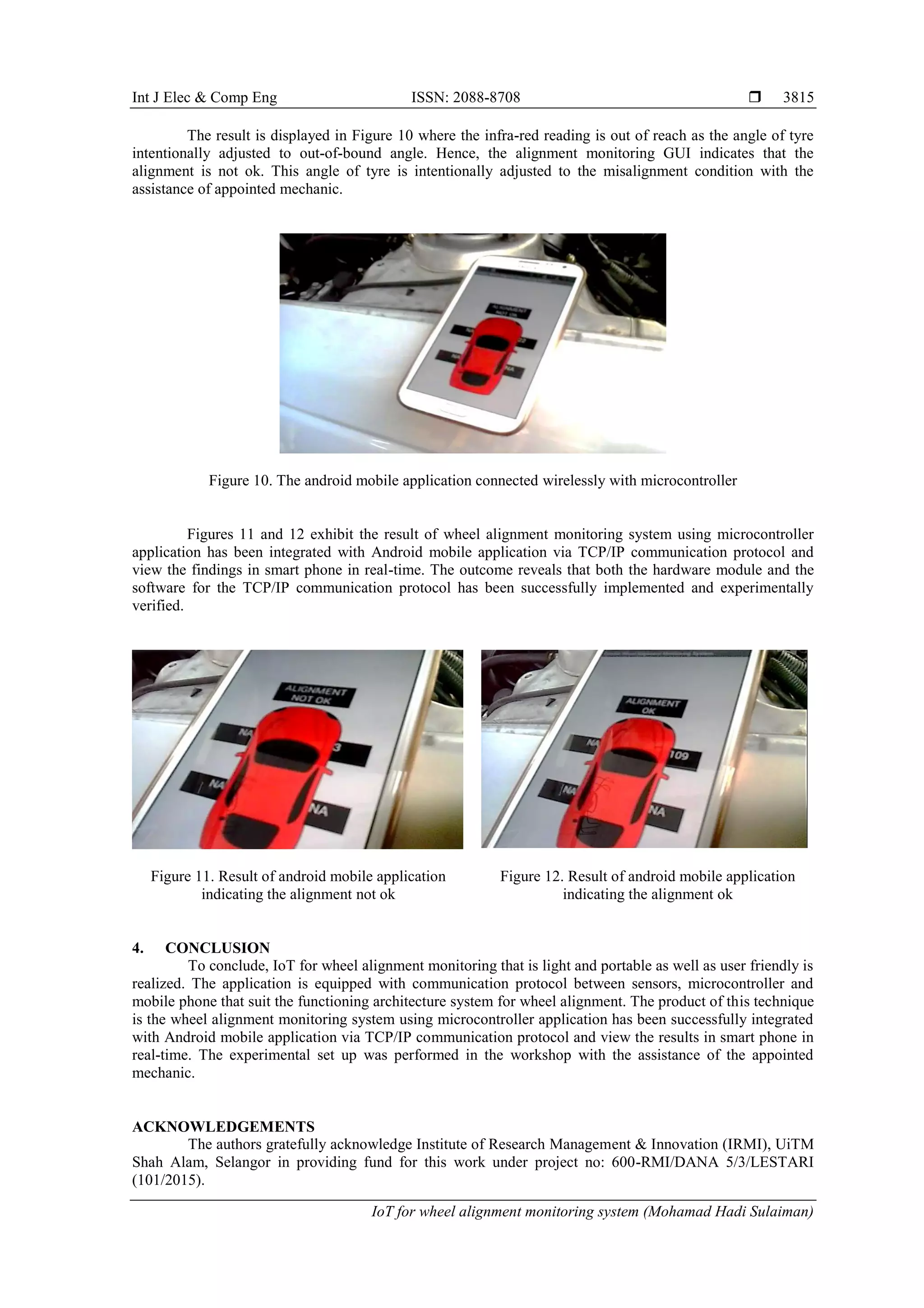 IoT for wheel alignment monitoring system | PDF
