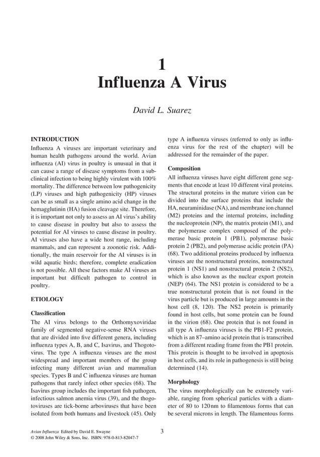 Avian Influenza 1st Edition David E. Swayne | PDF