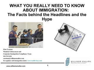What You Really Need to Know About Immigration: The Facts Behind the ...