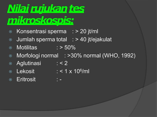 Pemeriksaan Analisa Sperma Metode Manual | PDF