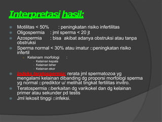 Pemeriksaan Analisa Sperma Metode Manual | PDF