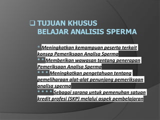 Pemeriksaan Analisa Sperma Metode Manual | PDF