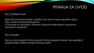 Prezentacija o igranom filmu. | PDF
