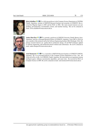 An approach for explaining group recommendations based on negotiation information | PDF