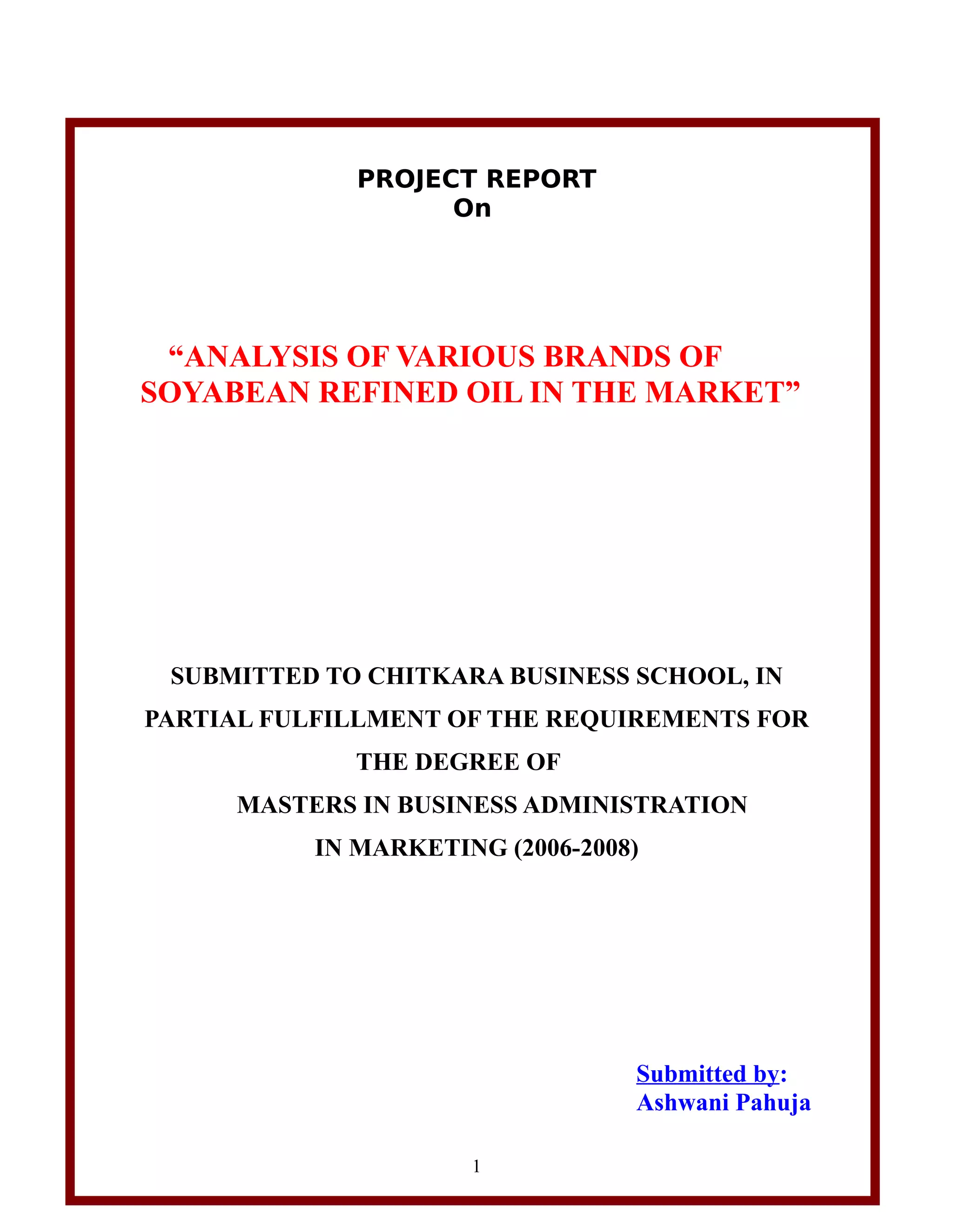 17219649 project-report-ashwani | PDF | Commodities | Economy