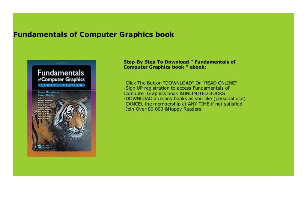 Fundamentals of Computer Graphics book 7312