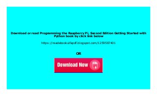 Programming the Raspberry Pi, Second Edition Getting Started with Python book 5749