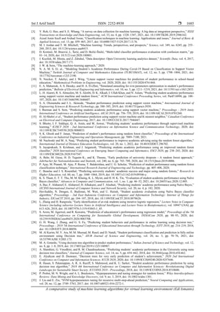 A comparative study of machine learning algorithms for virtual learning environment performance ...