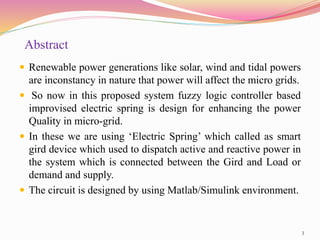 electric spring | PPT