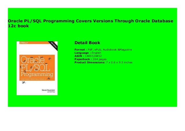 Oracle Plsql Programming Covers Versions Through Oracle Database 12c Book 8683