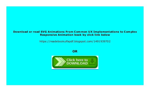SVG Animations From Common UX Implementations to Complex Responsive Animation book 9558