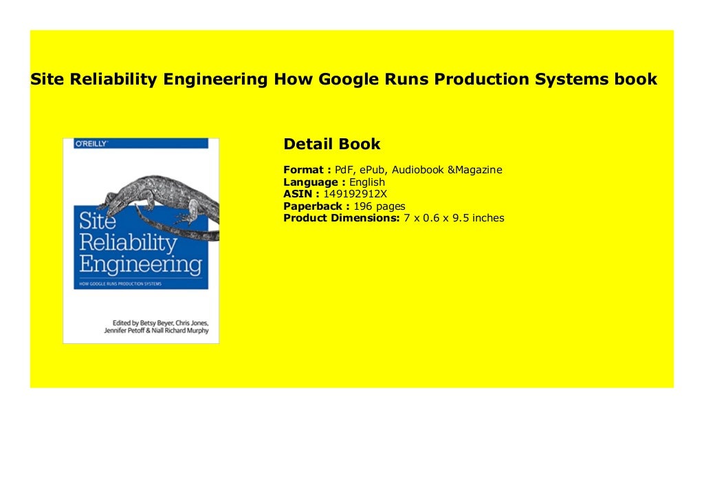 Site Reliability Engineering How Google Runs Production Systems book 4854