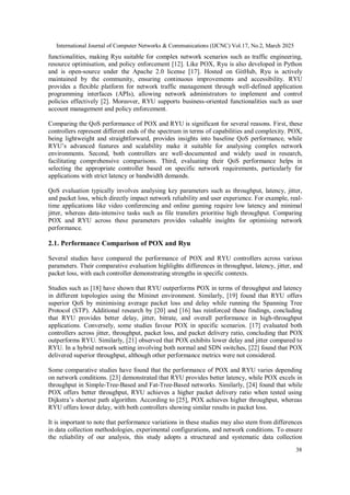 Comparative Analysis of POX and RYU SDN Controllers in Scalable Networks | PDF