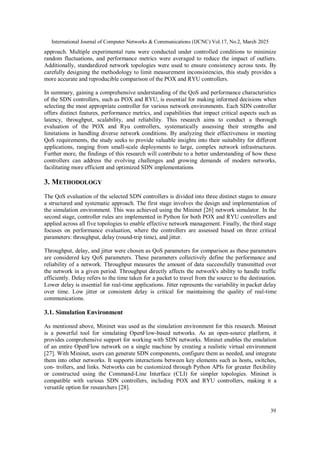 Comparative Analysis of POX and RYU SDN Controllers in Scalable Networks | PDF