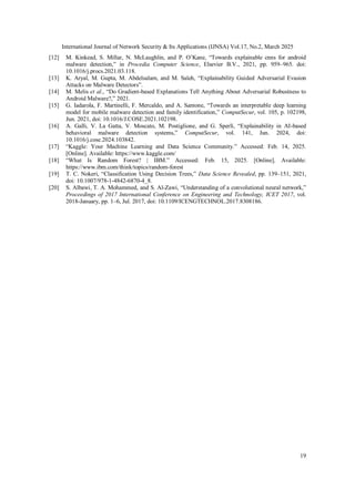 ENHANCING MALWARE DETECTION AND ANALYSIS USING DEEP LEARNING AND EXPLAINABLE AI (XAI) | PDF