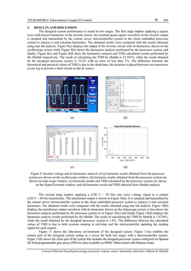 A novel Ethernet based processing system for remote source harmonic detection | PDF