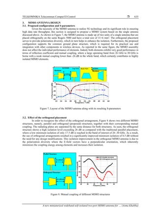 A new miniaturized wideband self-isolated two-port MIMO antenna for 5G millimeter-wave ...