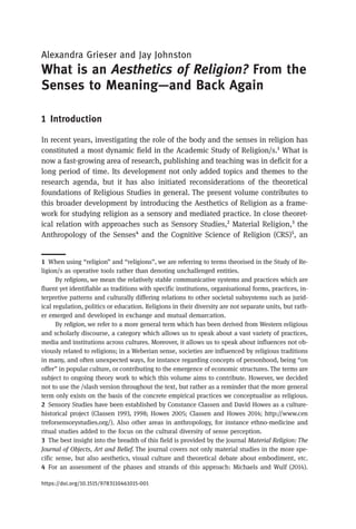 Aesthetics Of Religion A Connective Concept Alexandra K Grieser Editor ...