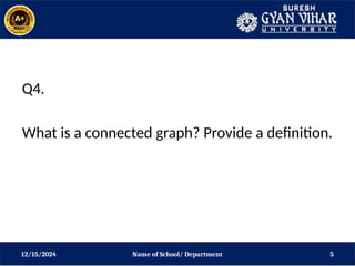 Graph theory of mathematics, need of graphs | PPT
