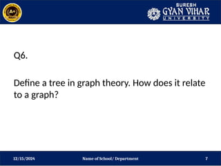 Graph theory of mathematics, need of graphs | PPT