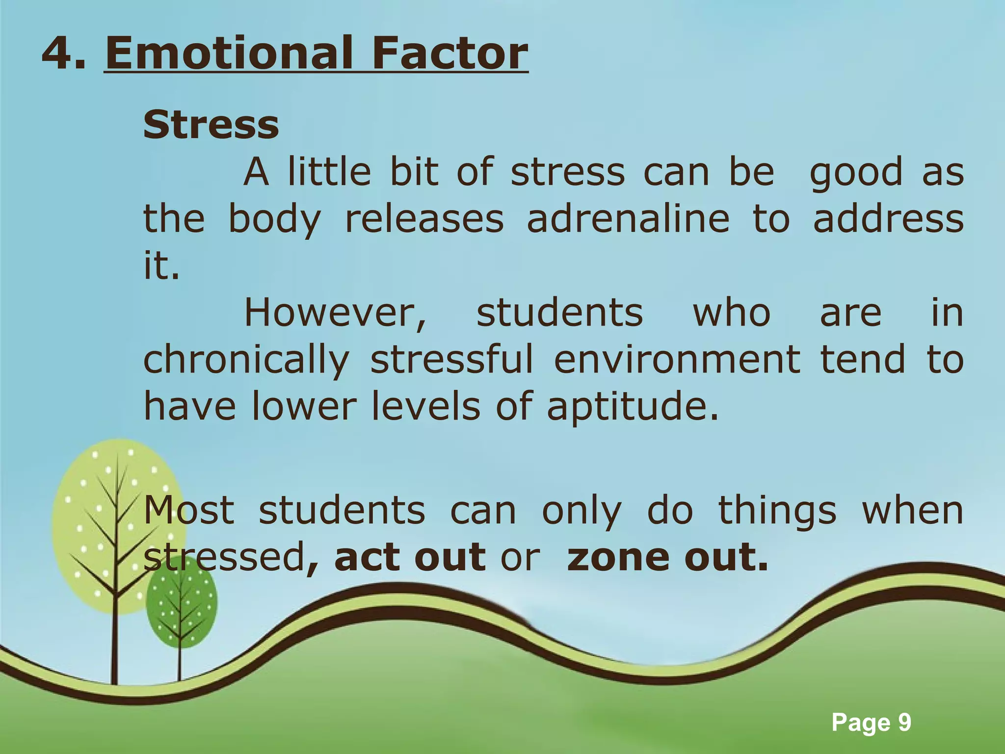 Factors Affecting Learning | PPT