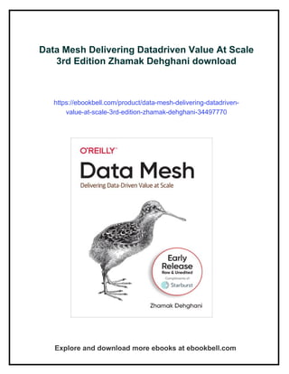 Data Mesh Delivering Datadriven Value At Scale 3rd Edition Zhamak ...