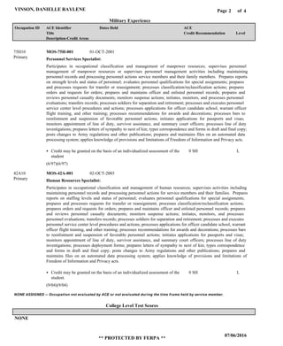 Army Complete Transcript | PDF