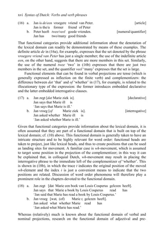 Syntax Of Dutch Verbs And Verb Phrases Volume 1 Hans Broekhuis | PDF